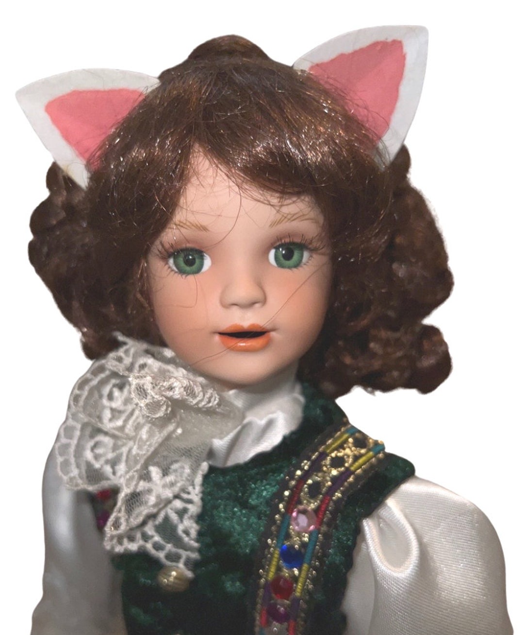 Paradise Galleries Puss in Boots Doll With Party Mask and Kitty Cat ...