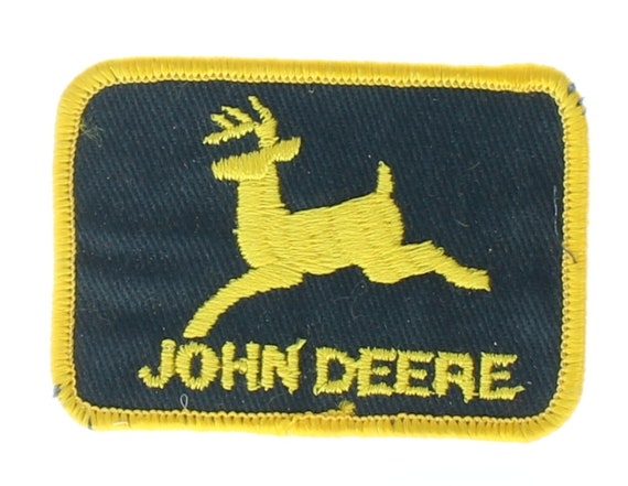 John Deere Farmer Tractor Black and Yellow Uniform Patch - Etsy