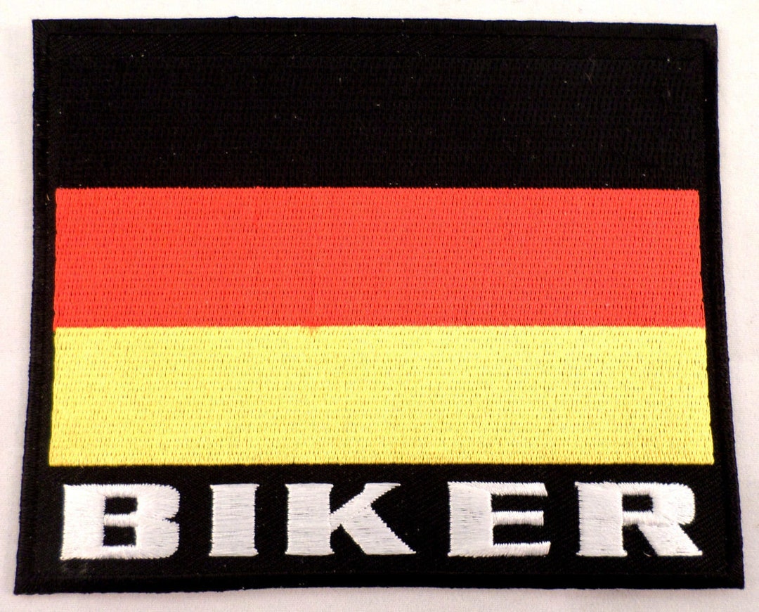 German Biker Flag Xl Lg Large Motorcycle Uniform Patch - Etsy