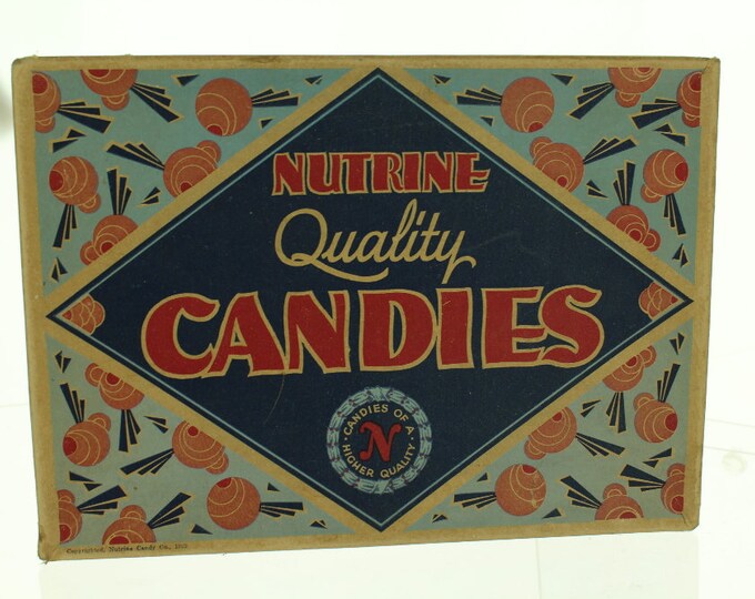 Nutrine Quality Candies Chicago Candy Company Box Only Advertising - Etsy