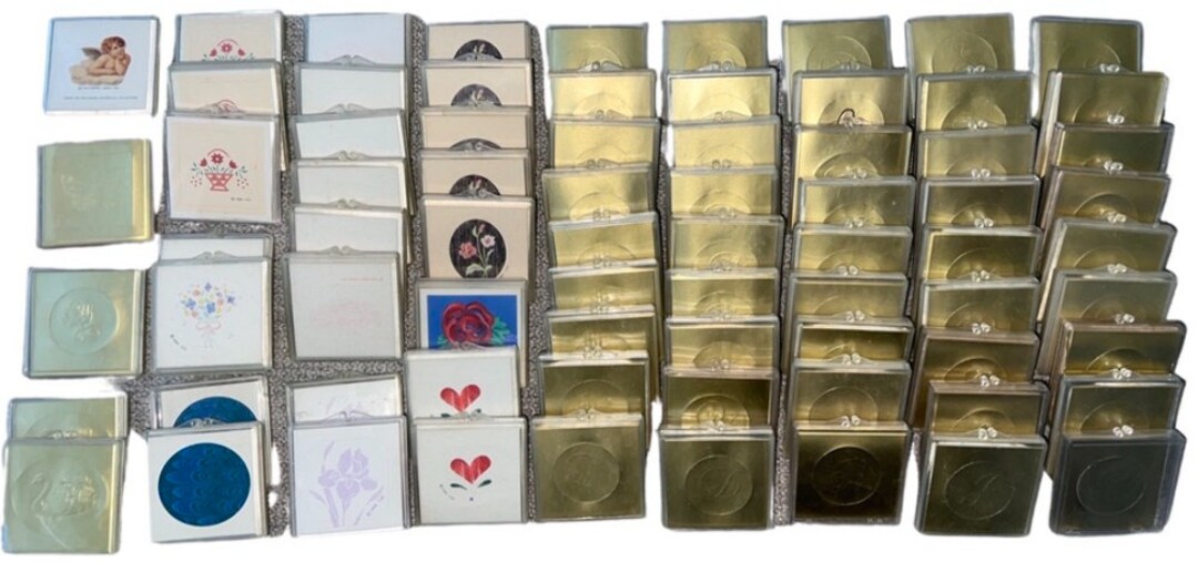 Huge Lot of Hallmark Gold Foil Seals Alphabet Letters and More Monogram ...