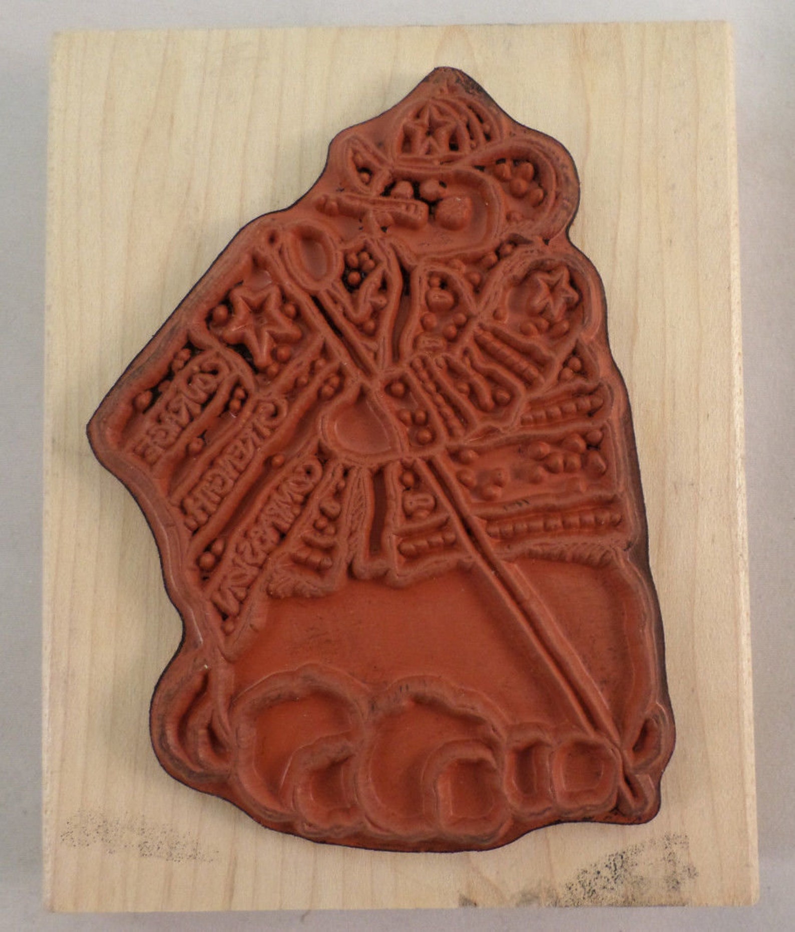 Print Works 2001 Annette Allen Watkins Courage Snowman Wooden Rubber ...