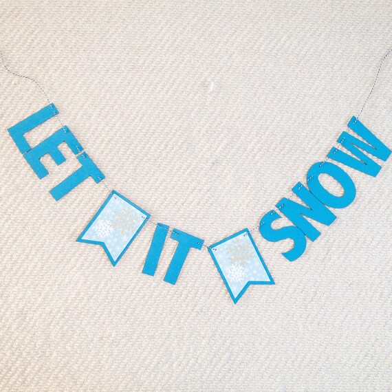 Let it Snow Winter Banner by LiveLaughScrap | Catch My Party