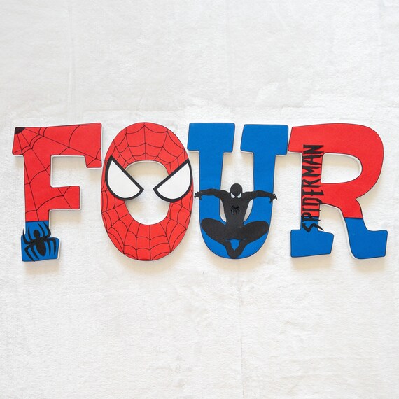 Spider-Man The Amazing Spidey Custom Wood Letters by LiveLaughScrap ...