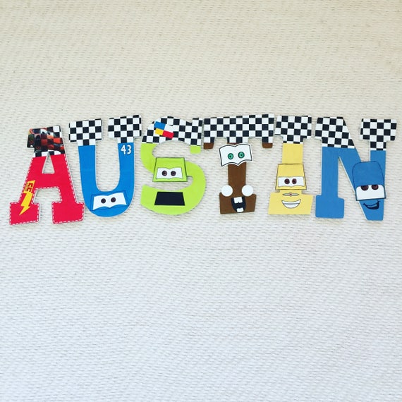 Cars Custom Wood Letters by LiveLaughScrap | Catch My Party