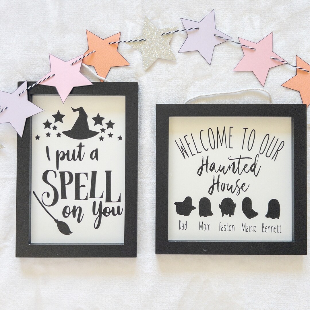 Personalized Family Halloween I Put a Spell on You Wood Signs - Etsy