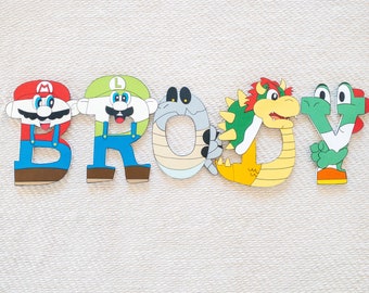 Super Mario Custom Letters - Etsy