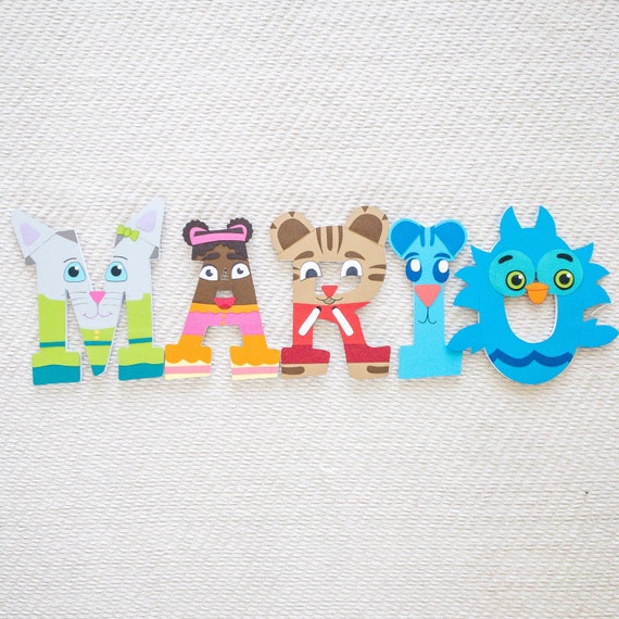 Daniel Tiger Custom Wood Letters by LiveLaughScrap | Catch My Party