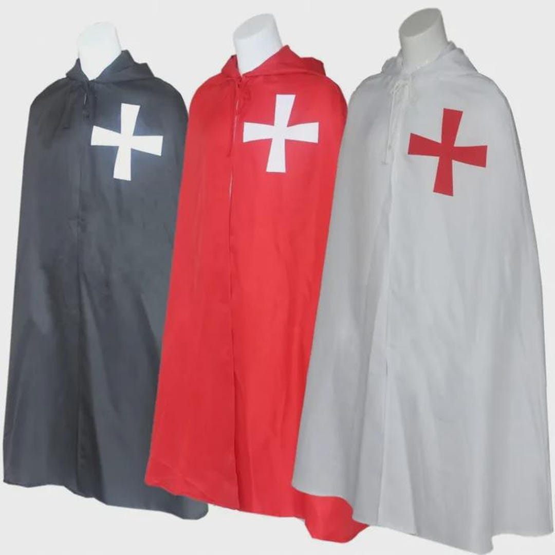 Knights Templar Mantle - Multiple Colors - Etsy