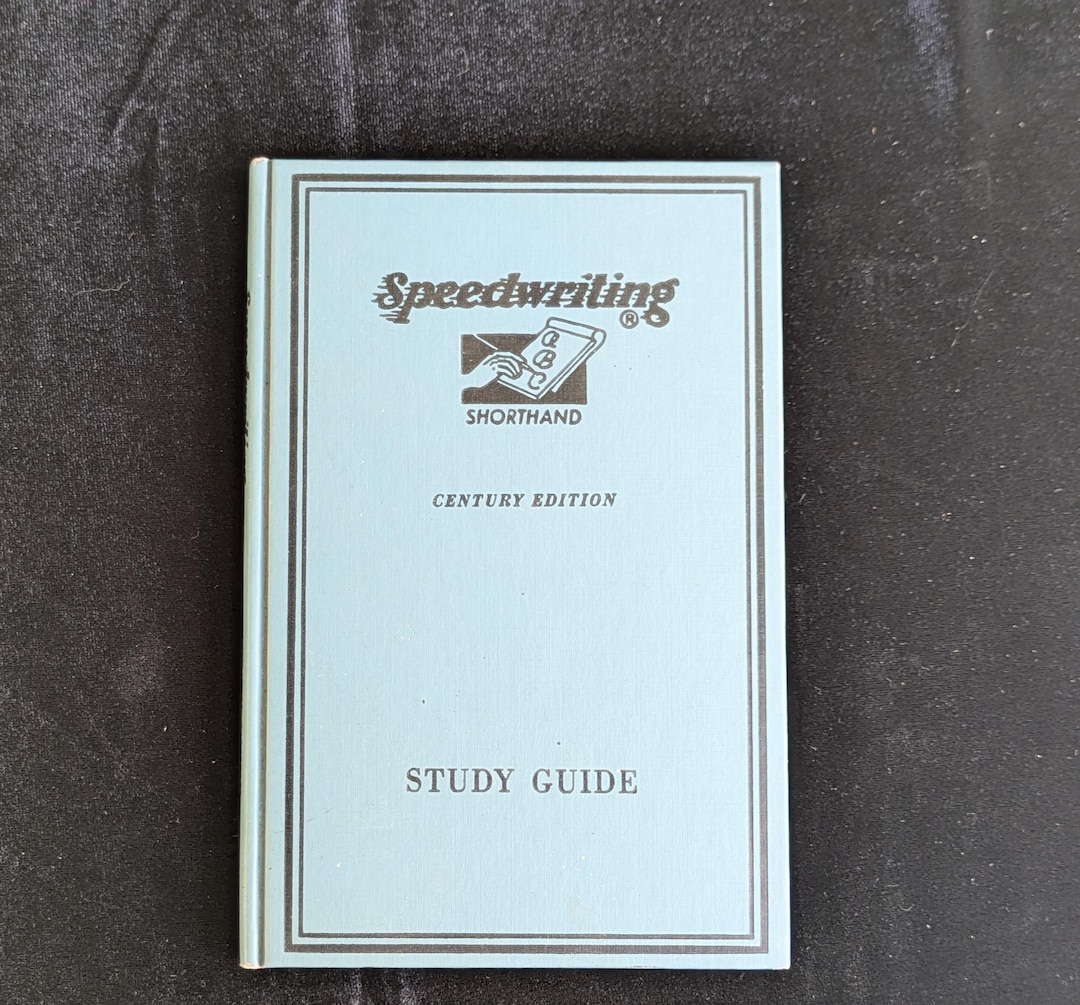 Vintage Speedwriting Shorthand Study Guide - Etsy