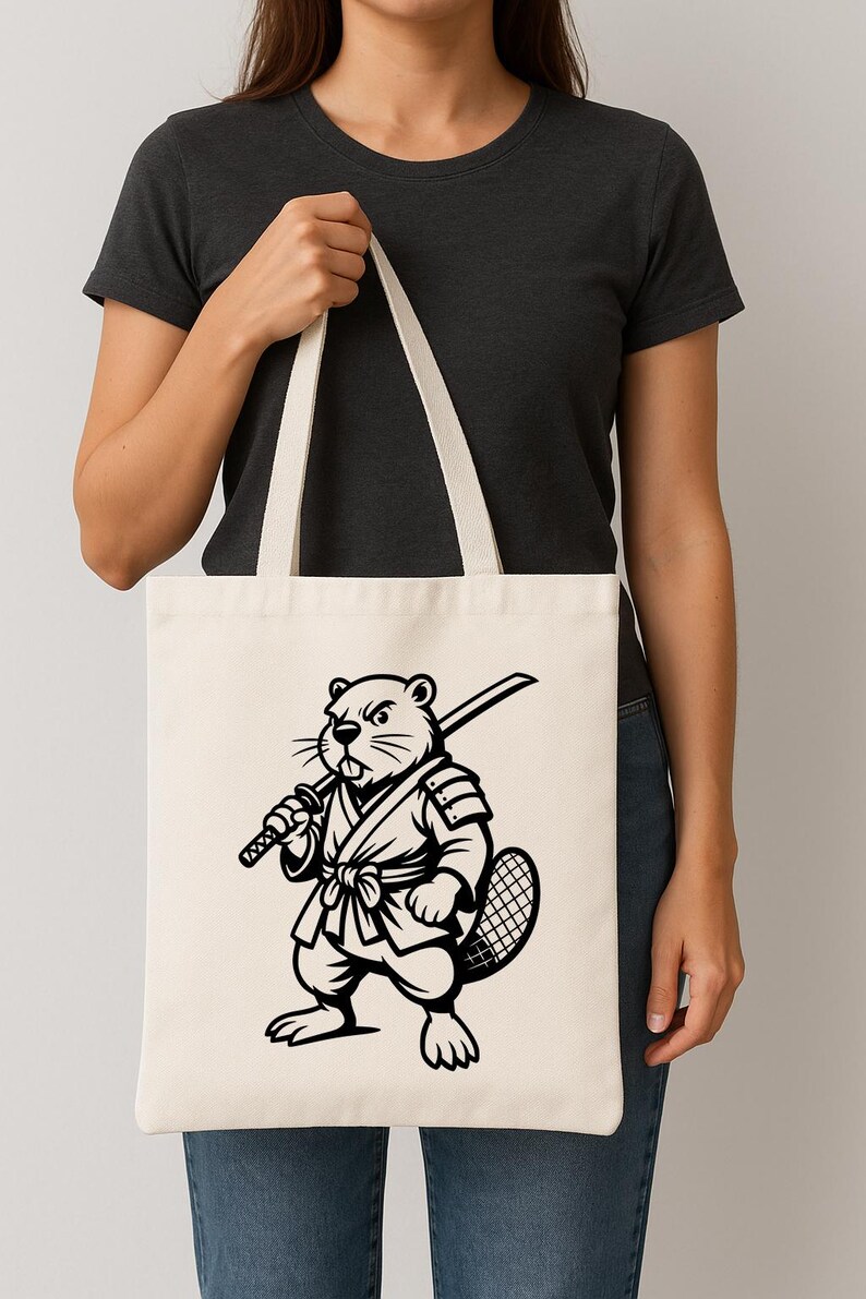 Samurai Beaver SVG PNG PDF – Warrior Beaver Clipart, Japanese Samurai ...