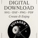 Voyager 1 – Svg, Dxf, Png, Pdf – Laser Engraving, Cnc, Vinyl, T-shirt ...