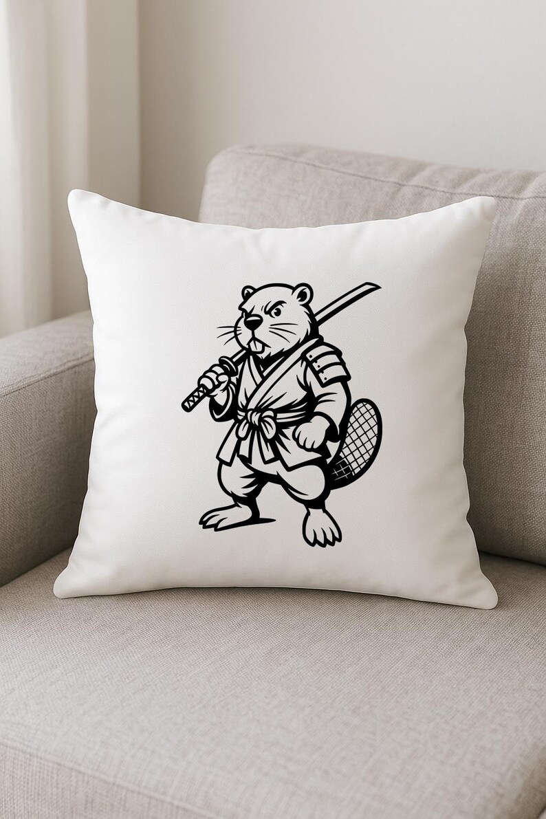 Samurai Beaver SVG PNG PDF – Warrior Beaver Clipart, Japanese Samurai ...