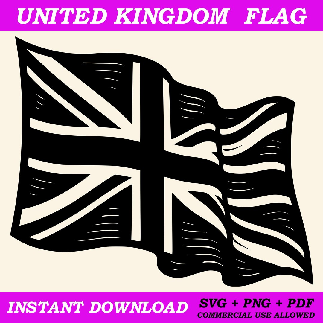 United Kingdom Flag SVG & PNG Digital Art – Designs for Cutting ...