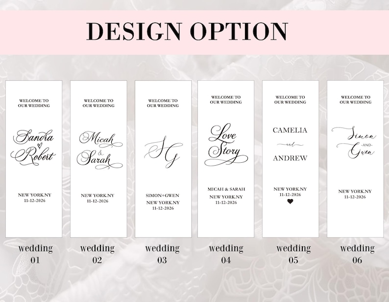 Romantic Lace Welcome Sign, Clear Sheer Tulle Wedding Signage, Fabric ...