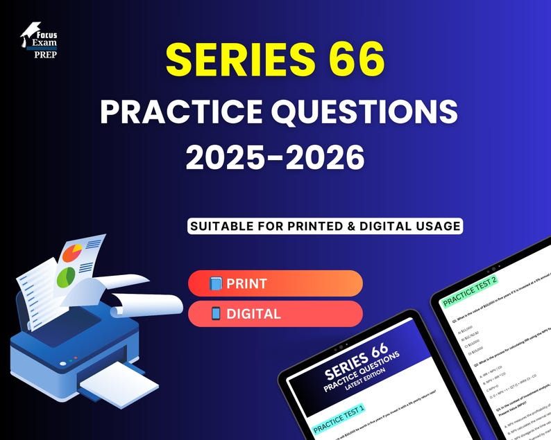 Series 66 Practice Questions 2025-2026 | FINRA Test Exam | Test Prep ...