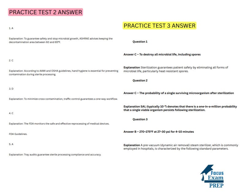 CRCST Exam Practice Questions 2025-2026 | Instrument Charts, and ...