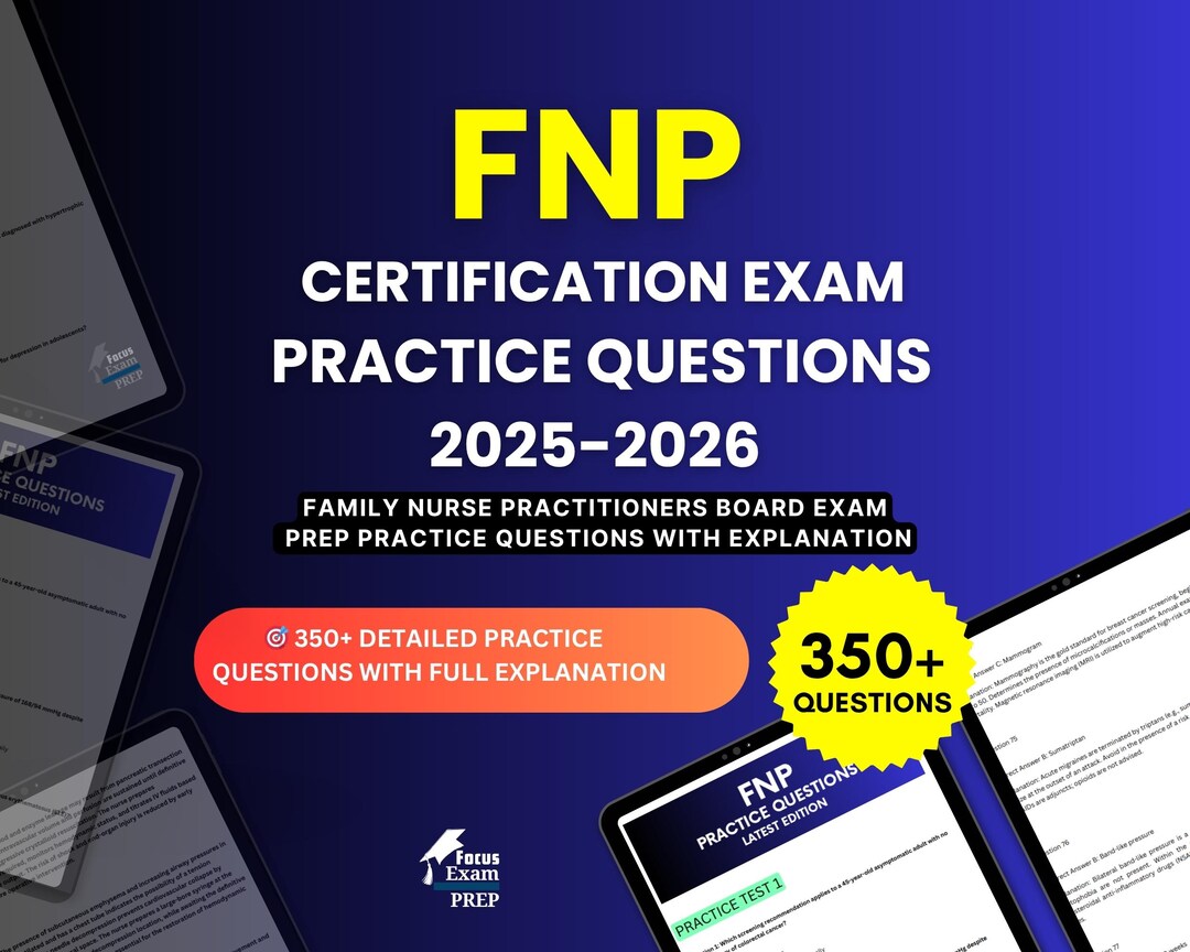 FNP Certification Exam Practice Questions 2025-2026 | Family Nurse ...