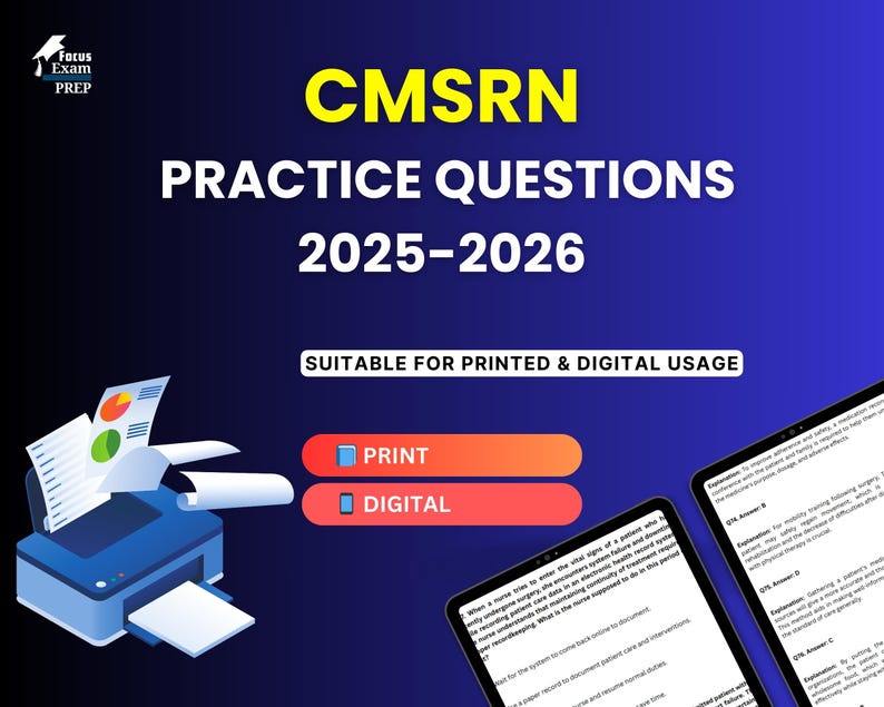 CMSRN Practice Questions 2025-2026 | Medical-surgical Registered Nurse ...