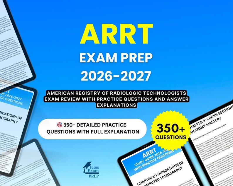 ARRT Study Guide 2026-2027 - American Registry of Radiologic ...
