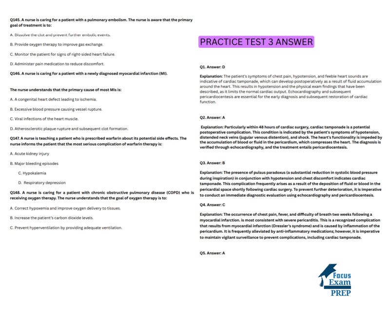 PCCN Practice Questions 2025-2026 | Progressive Care Certified Nurse ...
