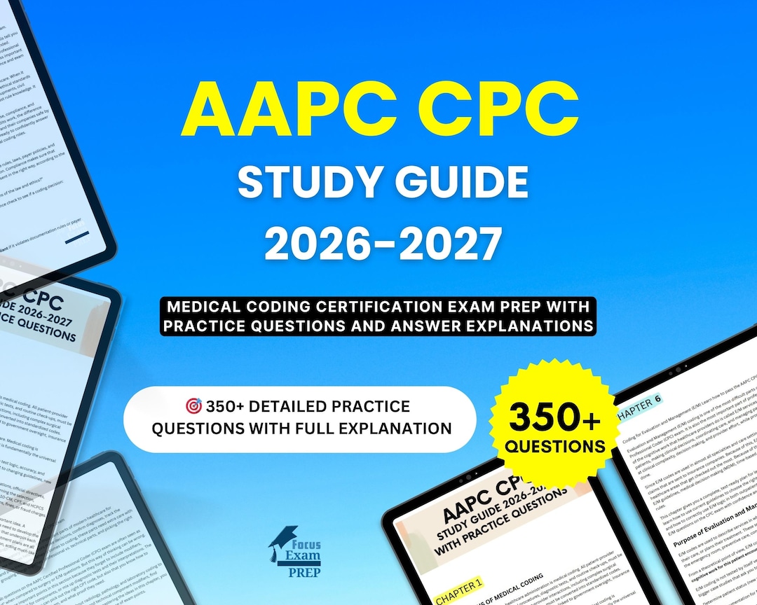 AAPC CPC Study Guide 2026-2027 - Medical Coding Certification Exam Prep ...