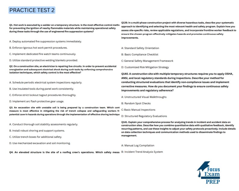 CHST Practice Questions 2025-2026 | Construction Health and Safety ...