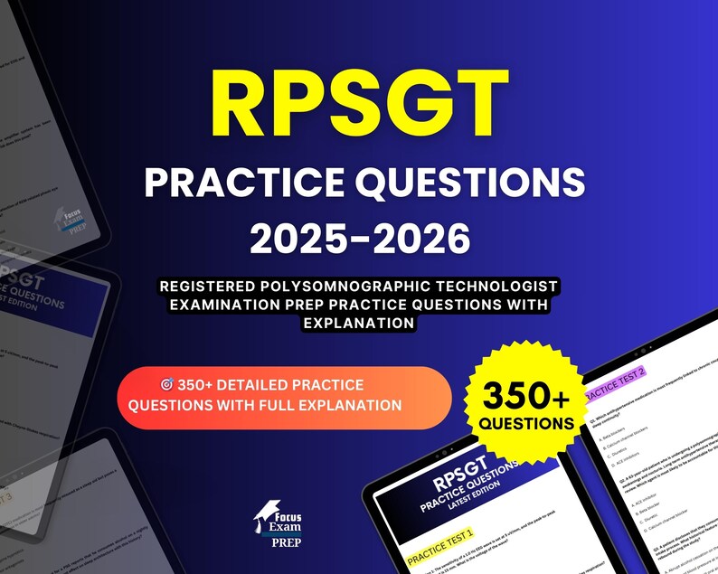 RPSGT Practice Questions 2025-2026 | Registered Polysomnographic ...