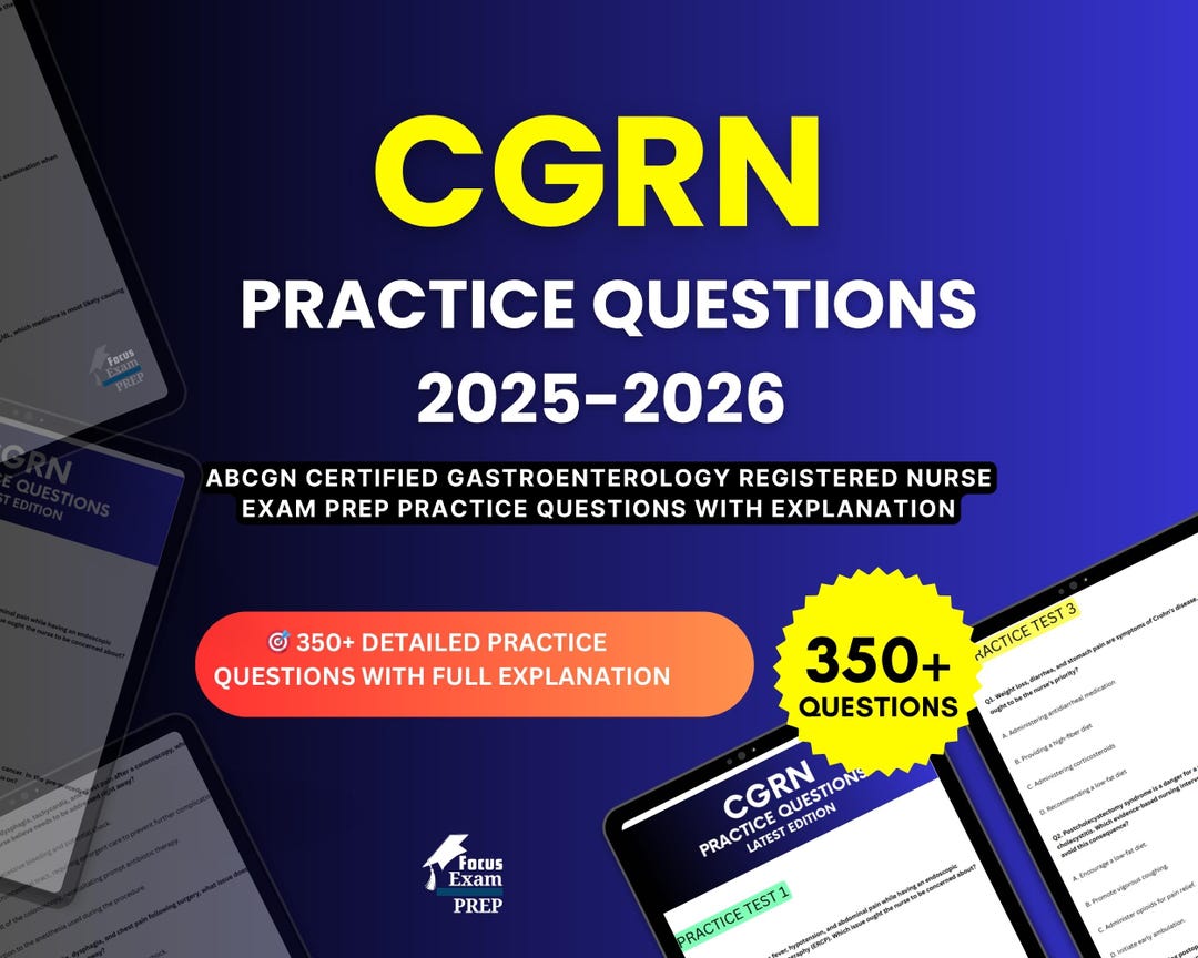 CGRN Practice Questions 2025-2026 | ABCGN Certified Gastroenterology ...