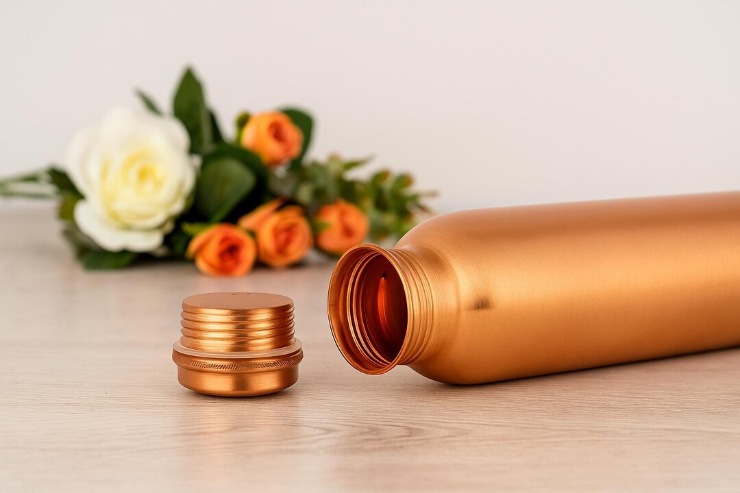 Personalized Copper Water Bottle - Handcrafted Custom Engraved Copper ...