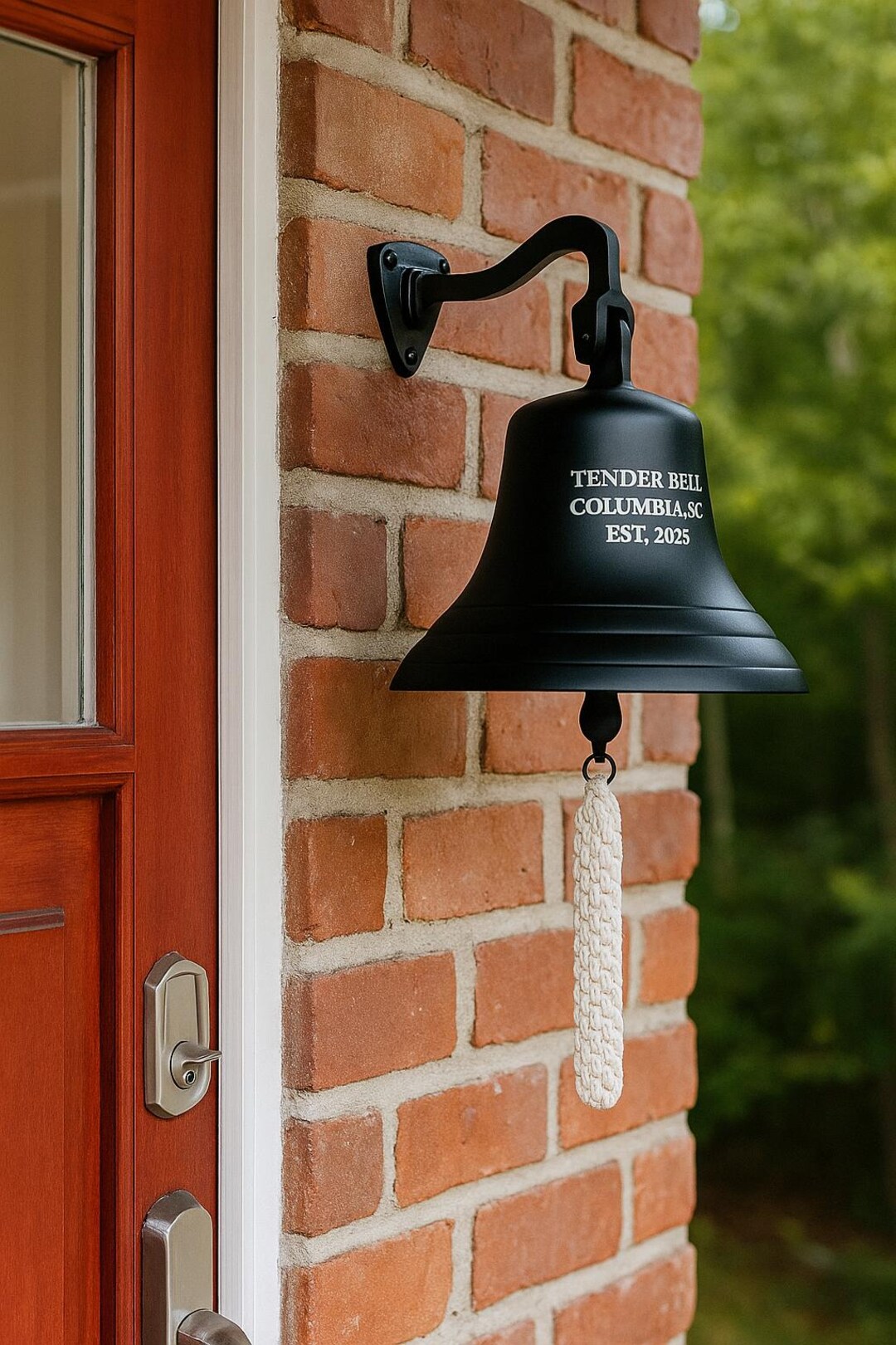 Personalized Engraved Brass Doorbell | Customized School Bell | Wall ...