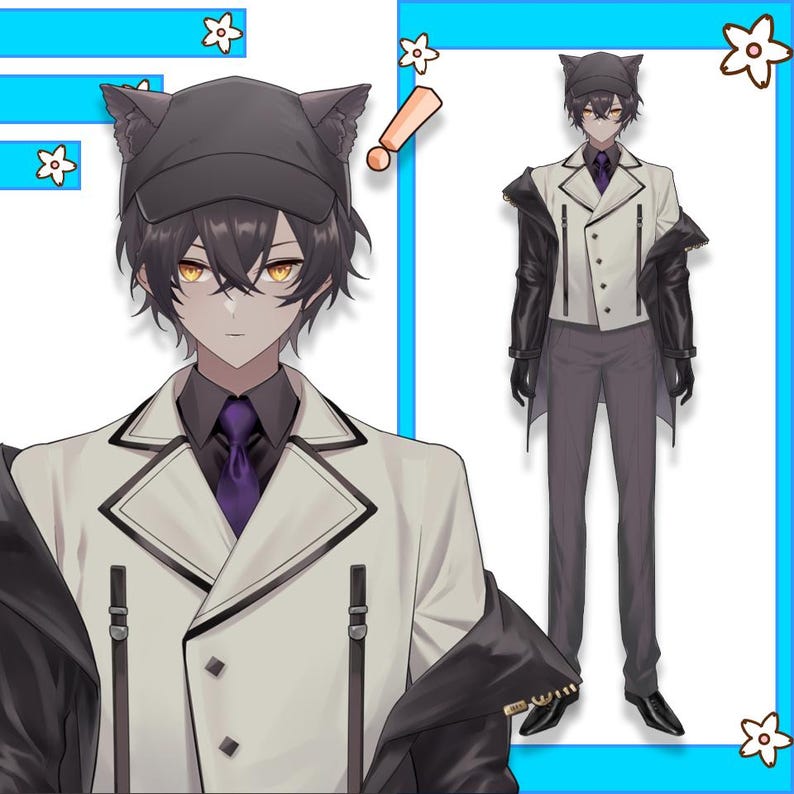 Premade Vtuber Model: Ready to Use Live2d Vtube Studio Design - Etsy UK