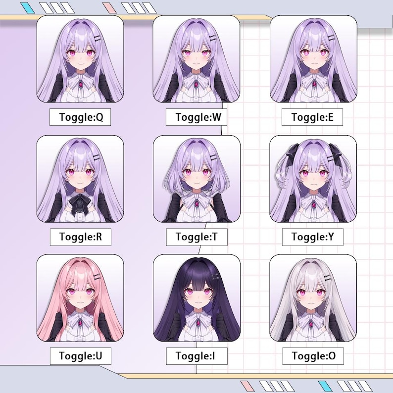 Premade Vtuber Model: Ready to Use Live2d Vtube Studio Design - Etsy