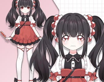 Premade Vtuber Model: Ready to Use Live2d Vtube Studio Design - Etsy