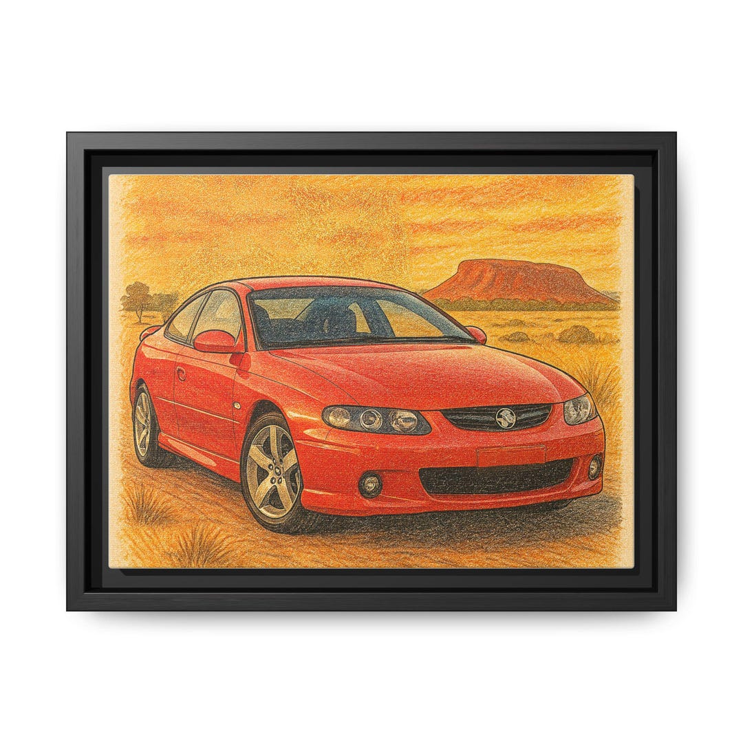 Holden Monaro Wall Art Print – Classic Vintage Car Illustration, Retro ...