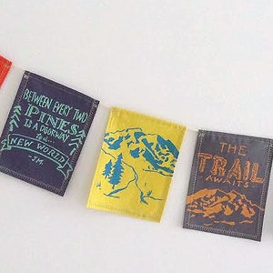 Hiker Prayer Flags. Backpacking Prayer Flags. Hiking Travel Gift. - Etsy