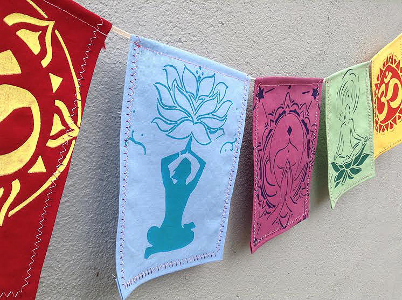Yoga Prayer Flags. Meditation Prayer Flags. - Etsy