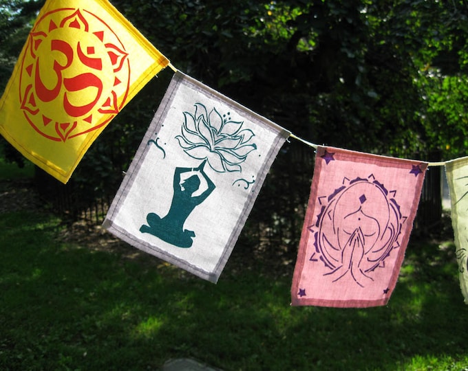 Yoga Prayer Flags - Etsy
