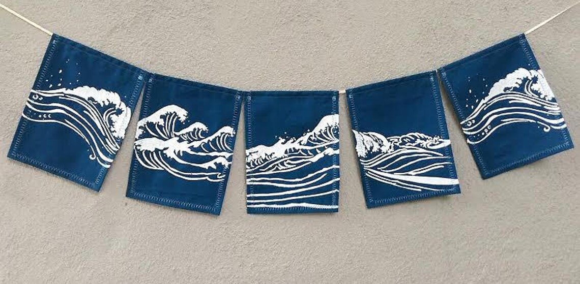 Ocean Prayer Flags. Go With the Flow. - Etsy