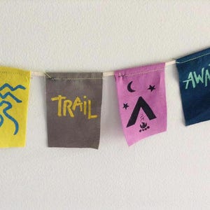 Mini Backpacker Prayer Flags. Camp Trip Prayer Flags. Hiker Tprayer ...