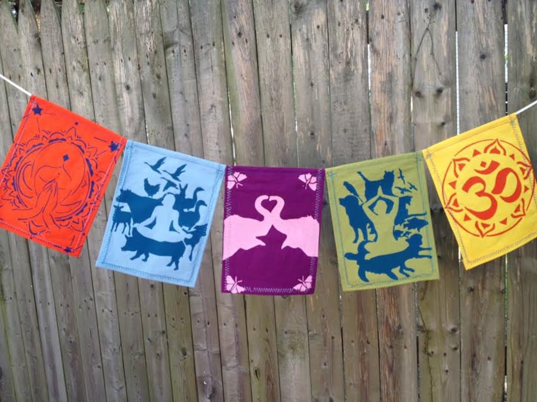 Animal Compassion Prayer Flags. - Etsy