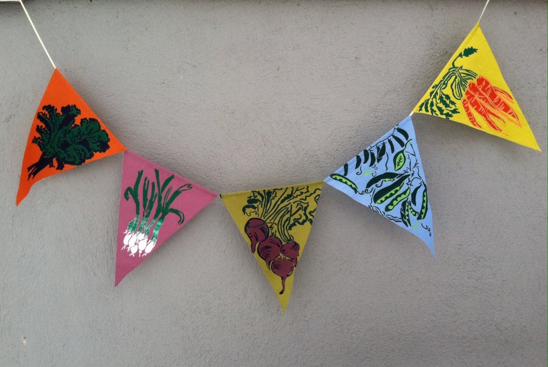 Garden Prayer Flags. Vegetable Garden Banner. - Etsy