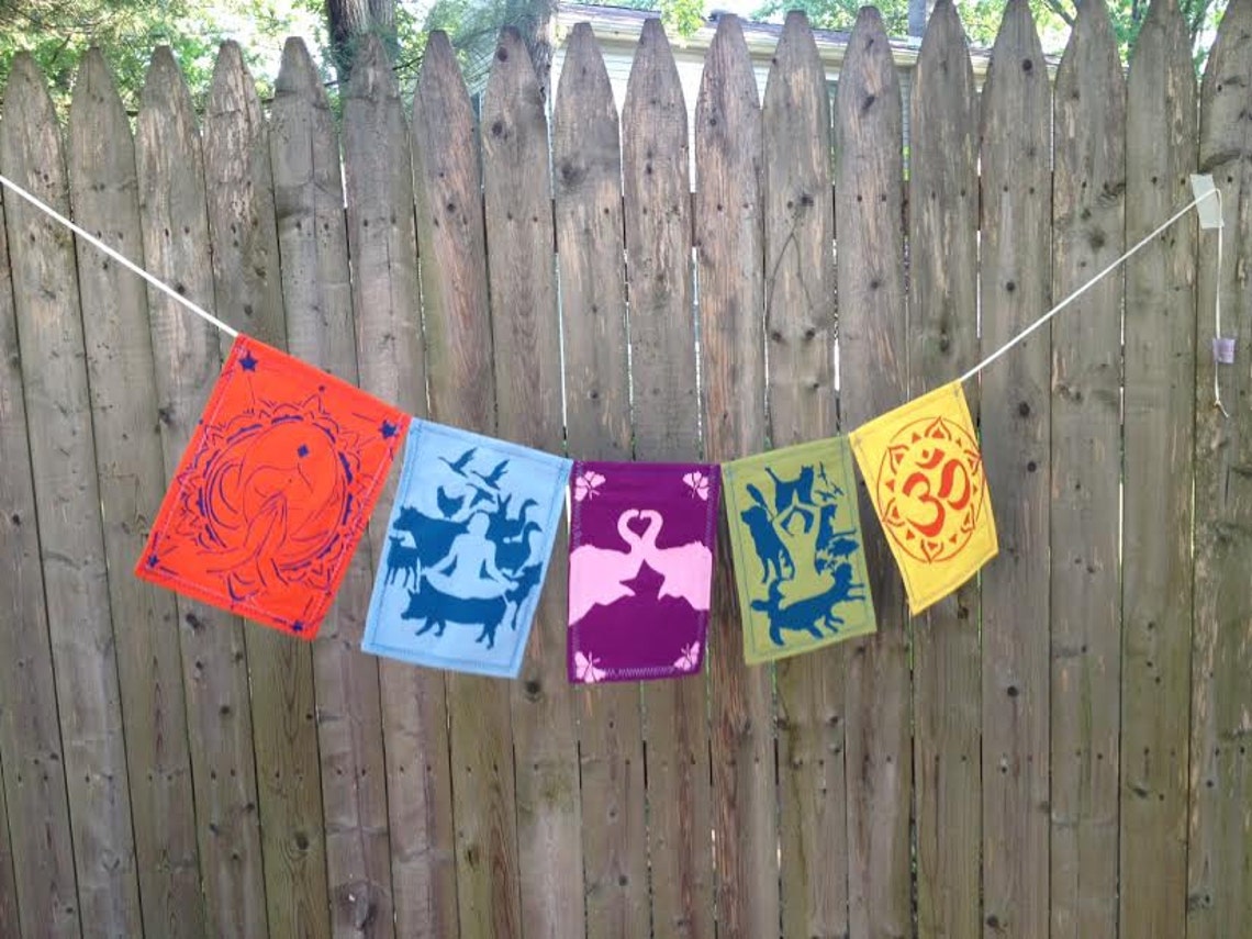 Animal Compassion Prayer Flags. - Etsy