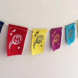 Mini Peace Prayer Flags. MINI Prayer Flag Travel Set. - Etsy