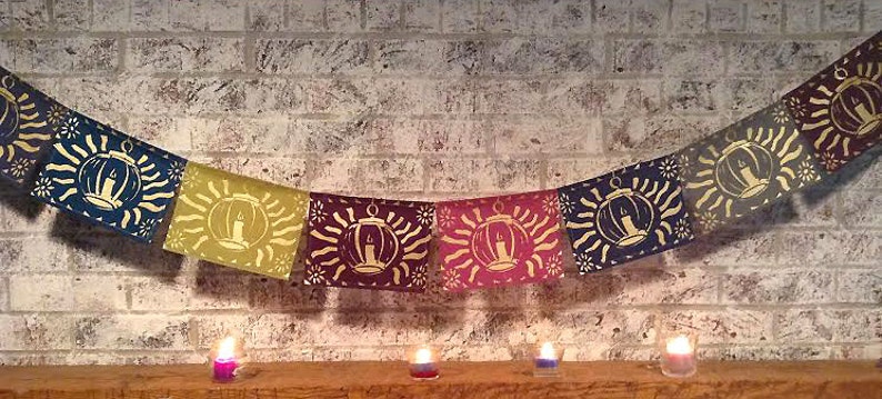 Winter Solstice Banner. 8 Lantern Banner. - Etsy