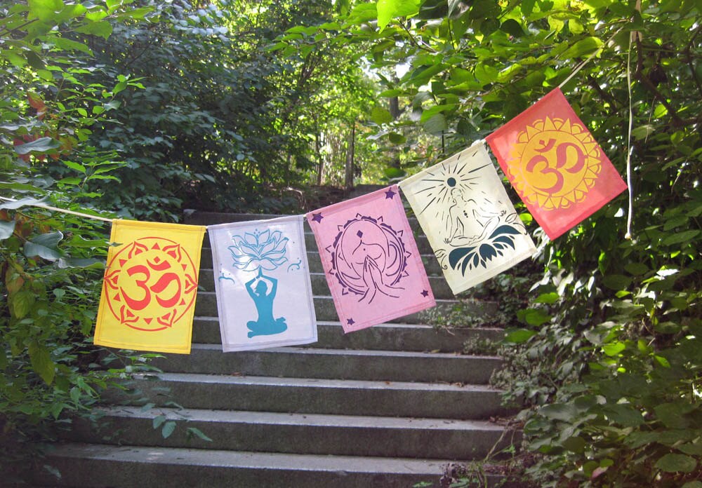 Yoga Prayer Flags - Etsy