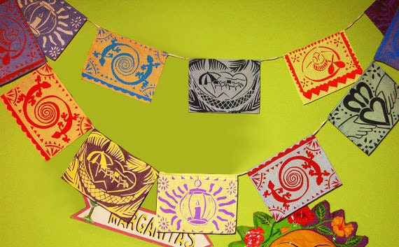 Mexican Fiesta Flag Garland | Etsy