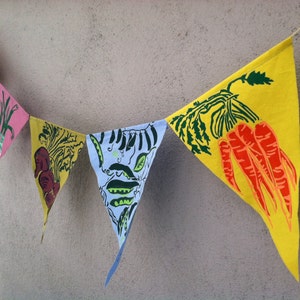 Garden Prayer Flags. Vegetable Garden Banner. - Etsy