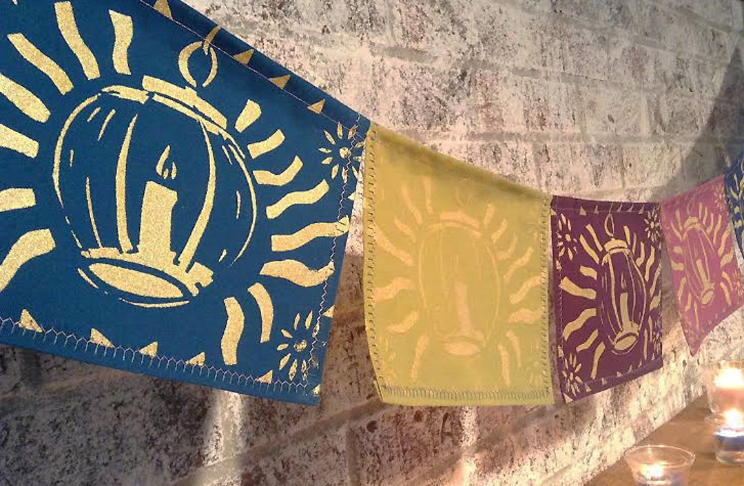 Winter Solstice Banner. 8 Lantern Banner. - Etsy