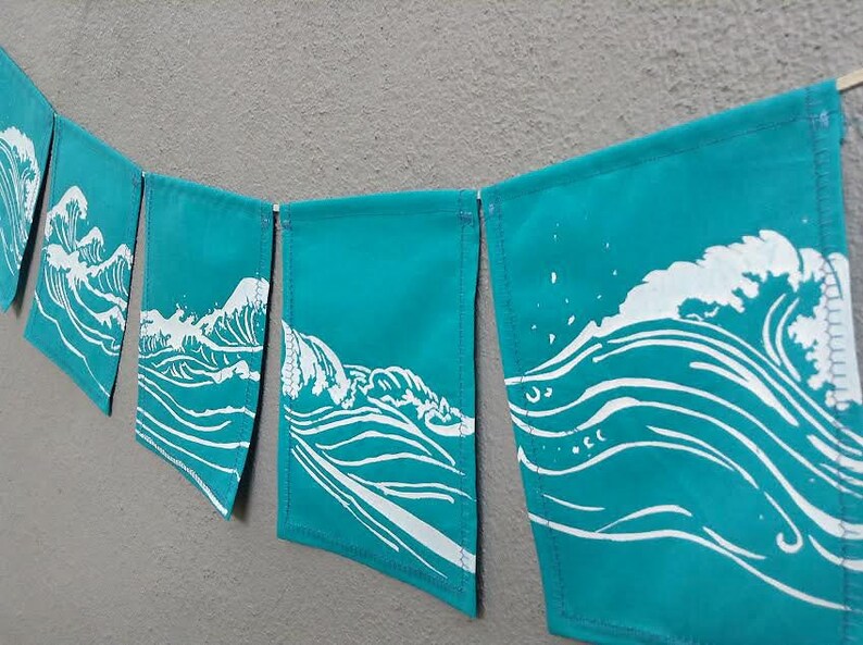Ocean Prayer Flags. Go with the Flow. | Etsy